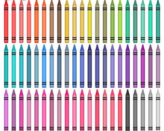 Crayons Clip Art COMBO PACK - Etsy