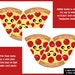 Digital Clipart-Printable Pizza Valentines-Printable Valentine | Etsy