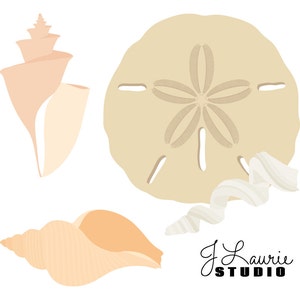 Seashells Digital Clipart-nautical-ocean-beach-seashell-starfish-sand ...