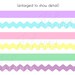 Pastel Digital Clipart Borders-clipart Elements-zig Zag-ric Rac-digital ...