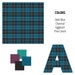 Digital Alphabet Letters Clipart-blue Plaid-school - Etsy