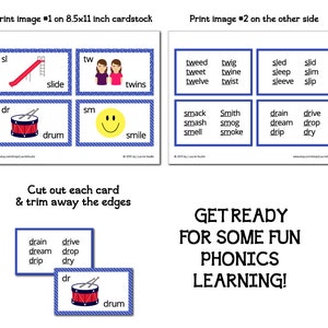 Phonics Flashcards-phonics Lesson-printable Phonics Flashcards-grammar ...