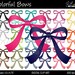 Digital Clipart-colorful Bows-clipart Bows-ribbon-digital Bows-digital ...