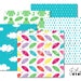 Rainy Day-digital Scrapbook Papers-commercial Use-rain-weather-spring ...