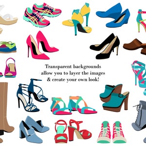 Clipart Shoes-digital Clip Art-commercial Use-high Heels-stilettos ...