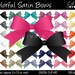 Digital Clipart-colorful Satin Bows-clipart Bows-clipart Ribbons ...
