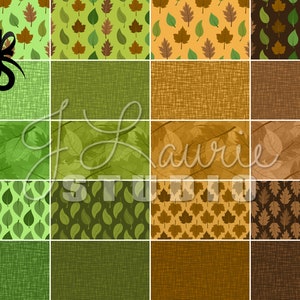 Autumn Leaves-digital Scrapbook Papers-commercial Use-fall Leaves ...