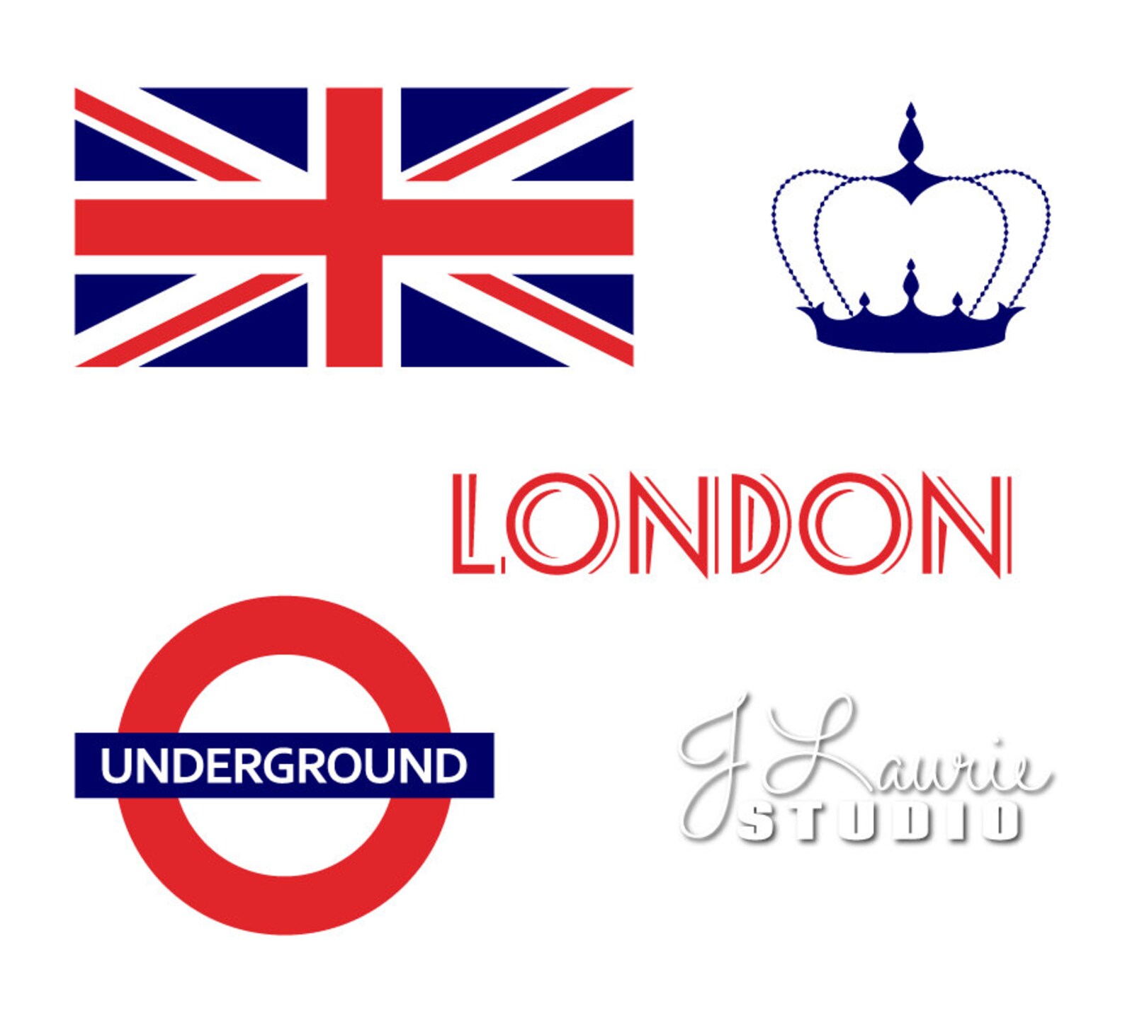 Digital Clipart-london-british-england-union - Etsy