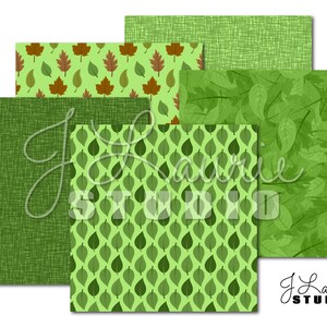 Autumn Leaves-digital Scrapbook Papers-commercial Use-fall Leaves ...