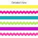 Digital Clipart Borders-summer Brights Borders-clipart Elements-zig Zag ...