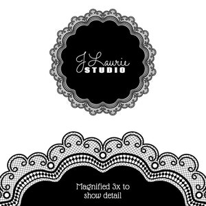 Digital Clipart Frames-lace-circles-doilies-round Frames-borders-black ...