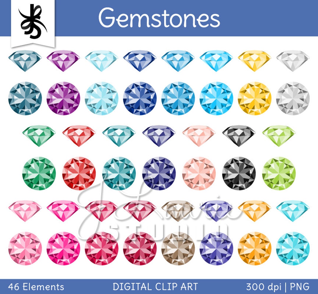 Gemstones Digital Clipart-gems-jewelry Graphics-jewels-diamonds ...