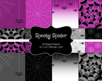 Enchanted Halloween-digital Scrapbook Papers-commercial Use-gothic ...