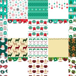 Ugly Christmas Sweaters-digital Scrapbook Papers-commercial Use-holiday ...