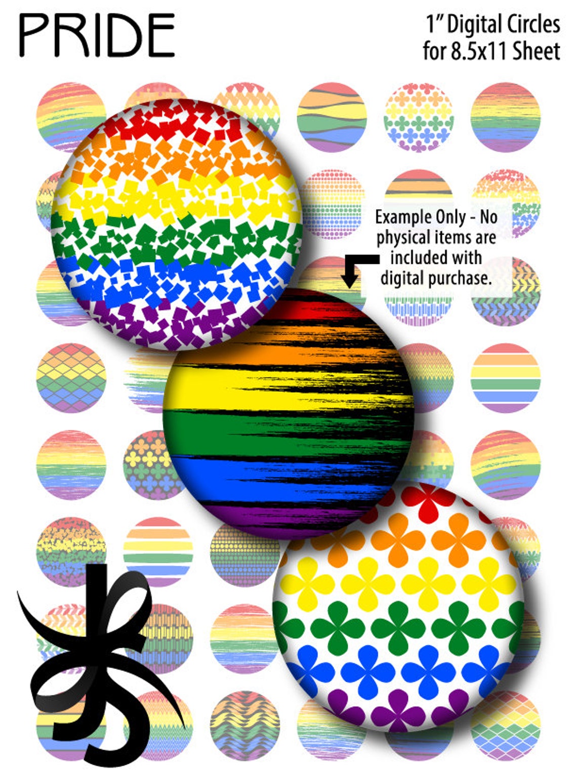 Digital Collage Sheet-pride-1 Inch - Etsy