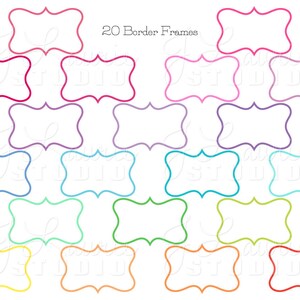 Frames-springtime-digital Clipart Frames-commercial Use-text Boxes ...
