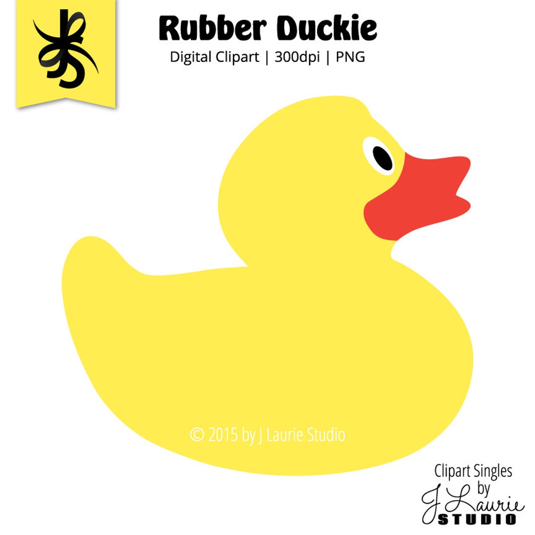 Digital Clipart-clipart Singles-rubber Duckie-yellow Duck-baby-toy ...
