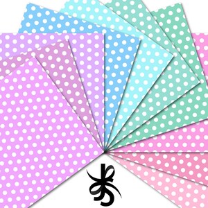 Pastel Polka Dots-digital Scrapbook Papers-commercial Use-baby Shower ...