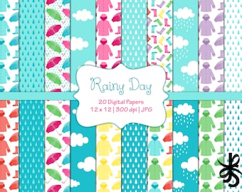 Gold Rain Drops Digital Paper Seamless Raindrop Patterns With - Etsy