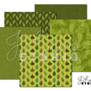 Autumn Leaves-digital Scrapbook Papers-commercial Use-fall Leaves ...