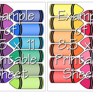 Digital Clipart Colorful Crayon Labels-printable-crayola Colors-instant ...