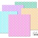 Pastel Polka Dots-digital Scrapbook Papers-commercial Use-baby Shower ...