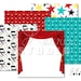 Movie Night-digital Scrapbook Papers-commercial - Etsy