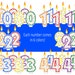 Digital Clipart Birthday Candles-number Candles-rainbow Party-pride ...