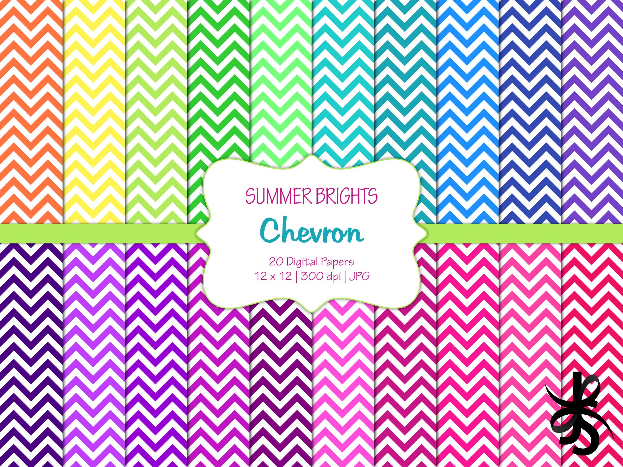 Bright Blue Chevron Background