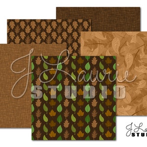 Autumn Leaves-digital Scrapbook Papers-commercial Use-fall Leaves ...