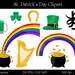 Digital Clipart-saint Patricks Day Graphics-shamrock-rainbow-green-st ...