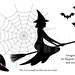 Halloween Clip Art-digital Clipart-commercial Use-witch-bat-jack O ...