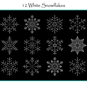 Digital Clipart-snowflakes-holiday Graphics-snow-winter Season ...