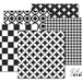 Mod Patterns-charcoal Gray-digital Scrapbook Papers-commercial Use ...