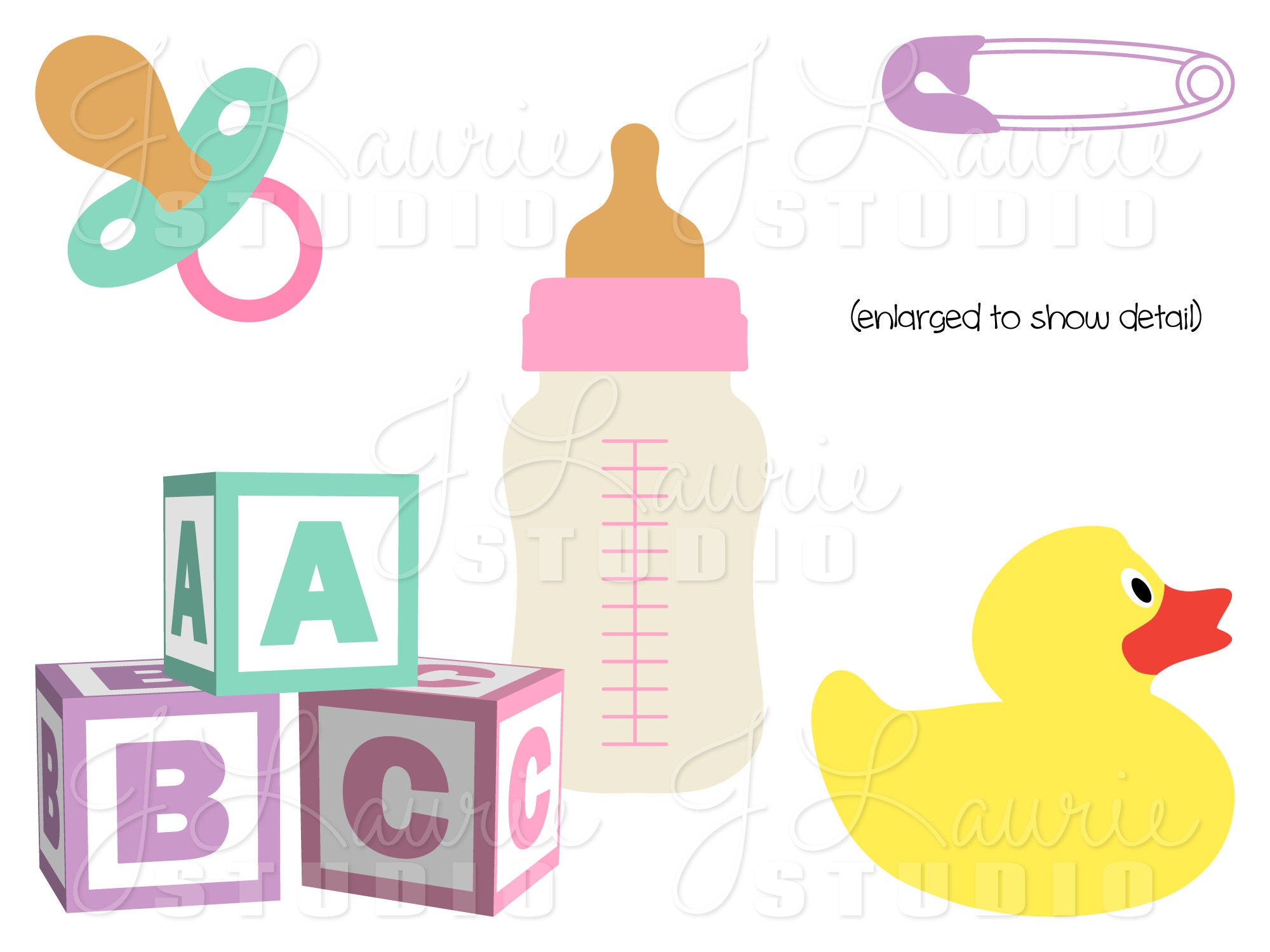 Baby Girl-digital Clipart-commercial Use-scrapbook - Etsy