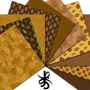 Autumn Leaves-digital Scrapbook Papers-commercial Use-fall Leaves ...