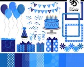 Birthday Clipart & Digital Paper - Etsy