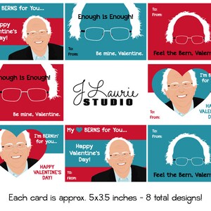 Digital Clipart-bernie Sanders Valentines-printable Valentine Cards ...