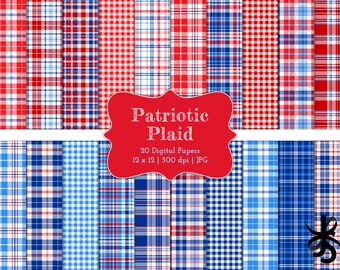 Red and Blue Plaid | Etsy