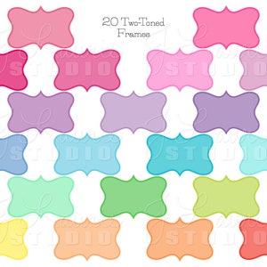 Frames-springtime-digital Clipart Frames-commercial Use-text Boxes ...