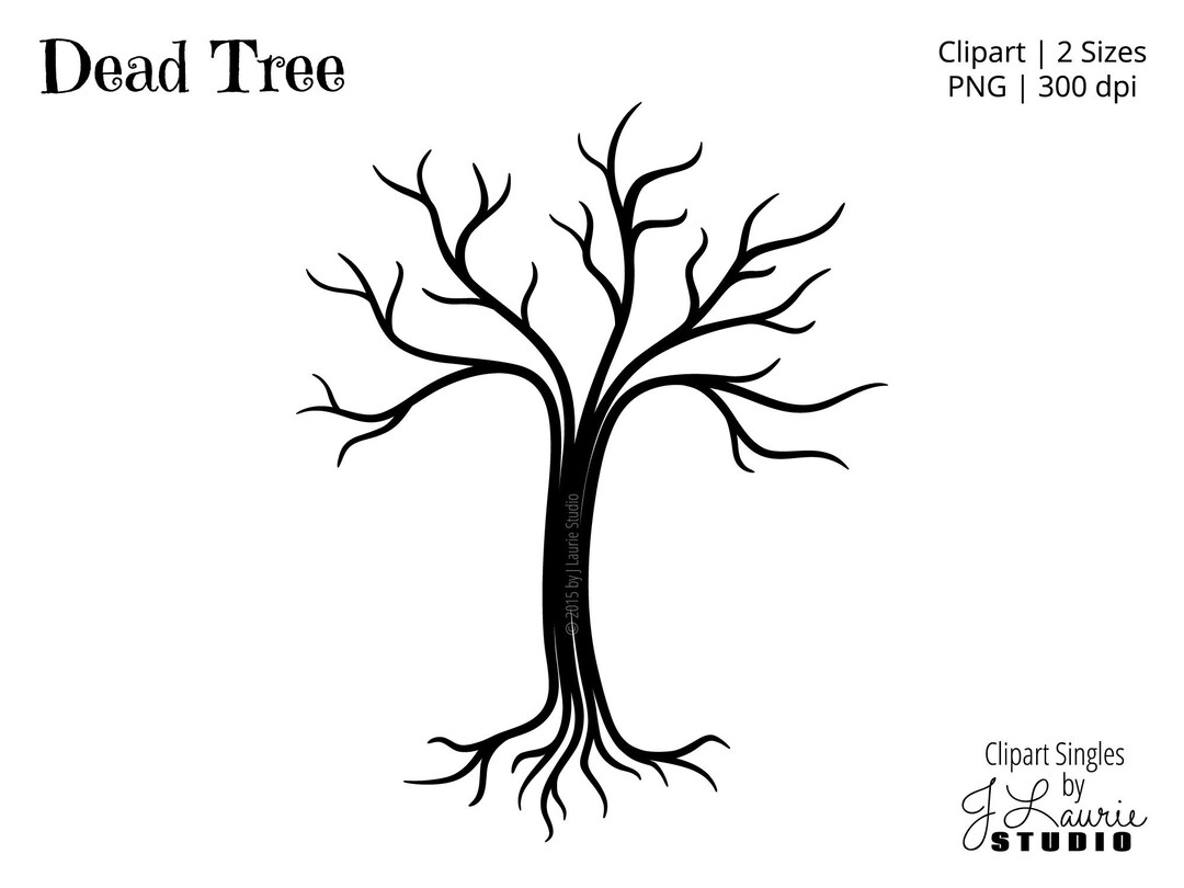 Dead Tree Clipart-commercial Use-digital Scrapbook Element-digital Art ...