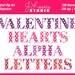 Digital Alphabet Letters Clipart-valentine Hearts Alpha Letters-digital ...
