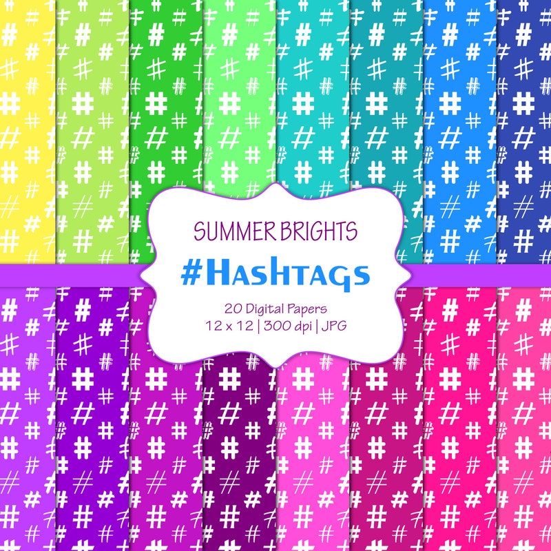 Hashtag Card - Etsy UK