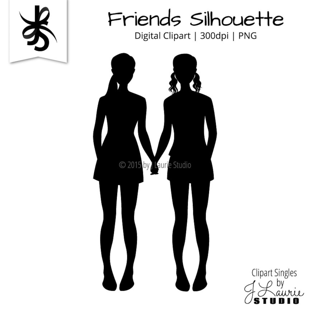 Freunde Silhouette Clipart