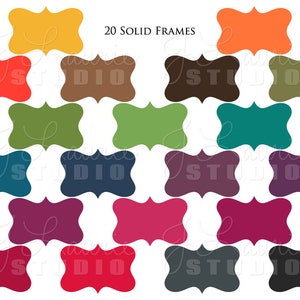 Frames-fall Colors-digital Clipart Frames-commercial Use-text Boxes ...