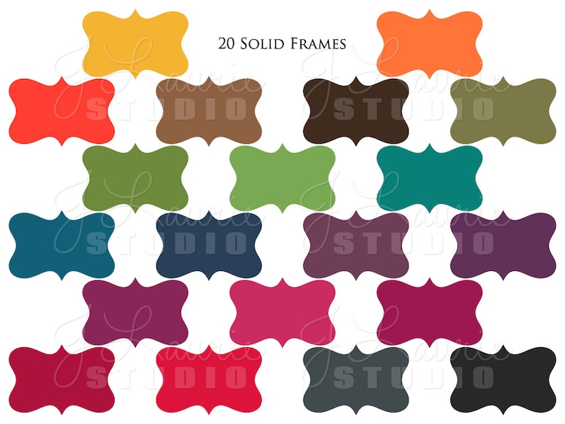 Frames-fall Colors-digital Clipart Frames-commercial Use-text Boxes ...