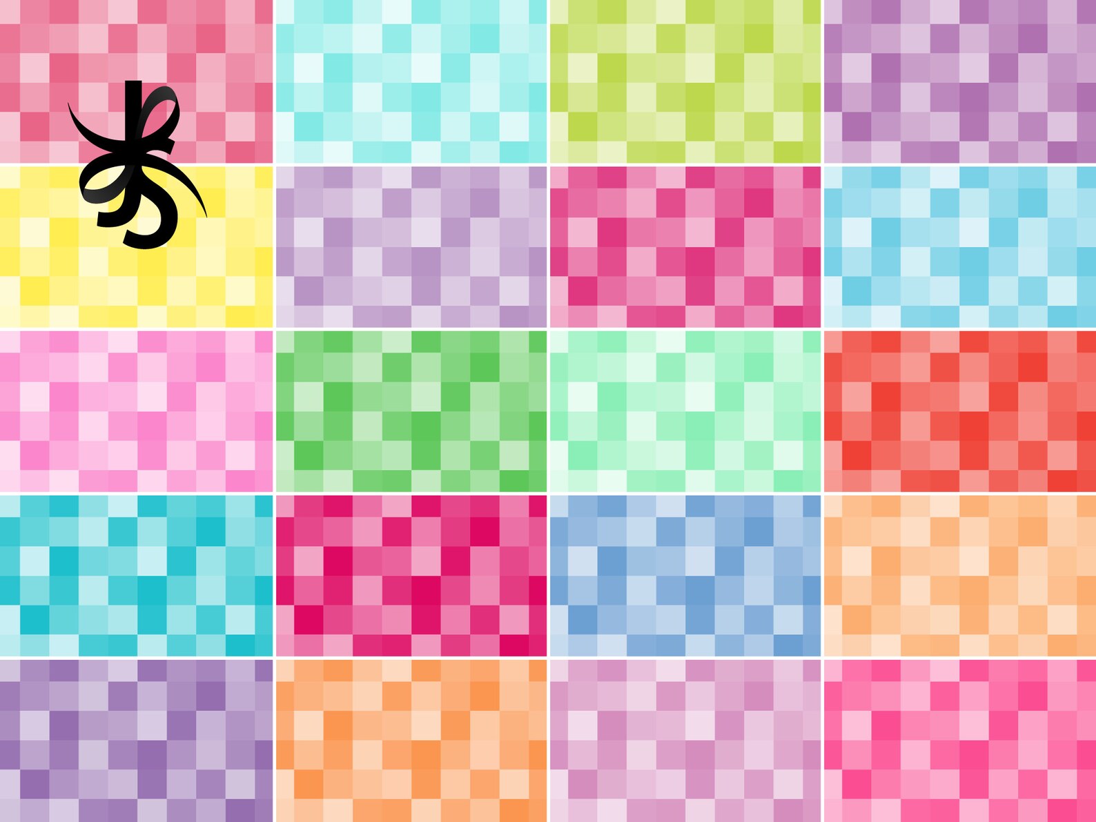 Large Pixels-springtime-digital Scrapbook Papers-commercial Use ...