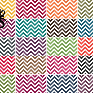 Chevron-fall Colors-digital Scrapbook Papers-commercial Use-geometric ...