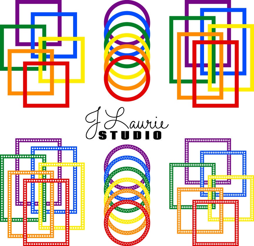 Digital Clipart Rainbow - Etsy