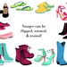 Clipart Shoes-digital Clip Art-commercial Use-high Heels-stilettos ...